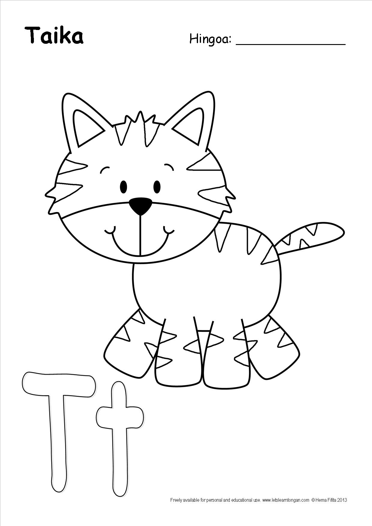 Activities – Let's learn Tongan