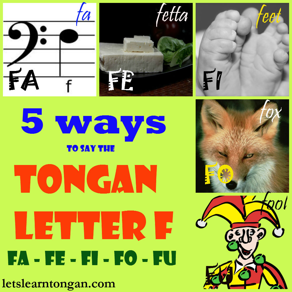 Pronunciation – Let's learn Tongan